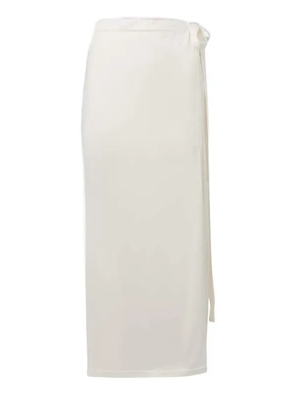 TOTEME Cotton And Silk Midi Skirt - White
