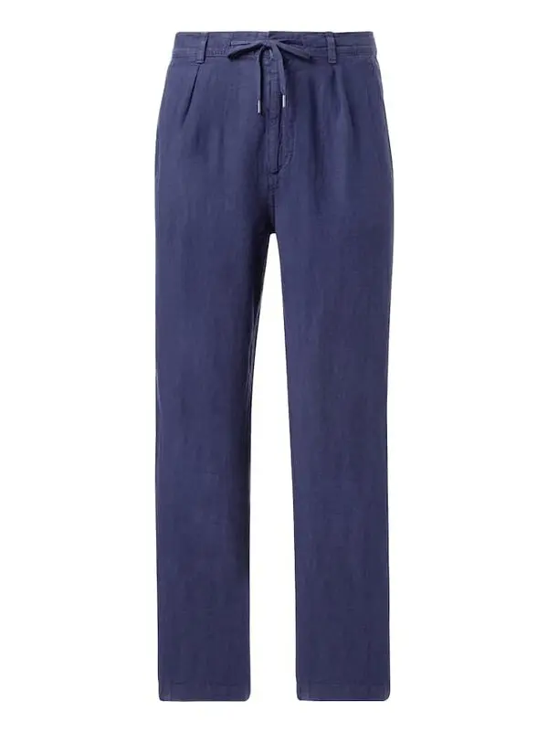 Ralph Lauren Linen Straight Pants - Blue