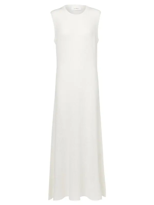 LISA YANG Madalena Cashmere And Silk Maxi Dress - White