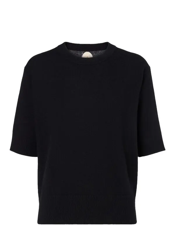 Jardin Des Orangers Cashmere V-neck Top - Black