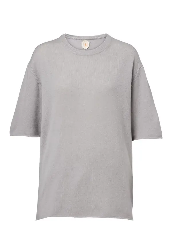 Jardin Des Orangers Cashmere V-neck Top - Grey