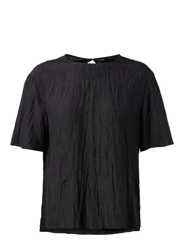 JOSEPH Brunet Silk Top - Black