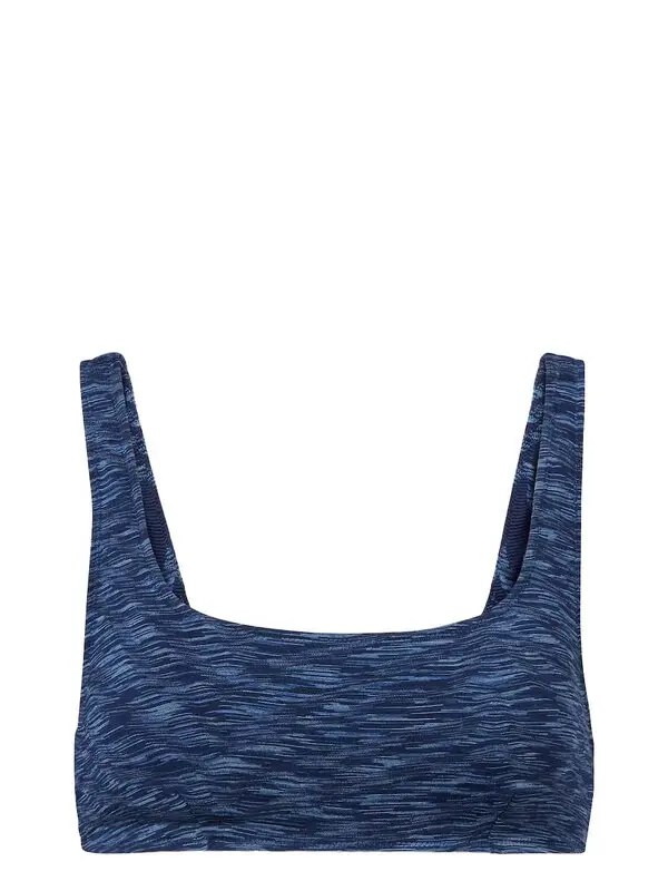 The Upside Mystere Reversible Printed Sports Bra - Blue