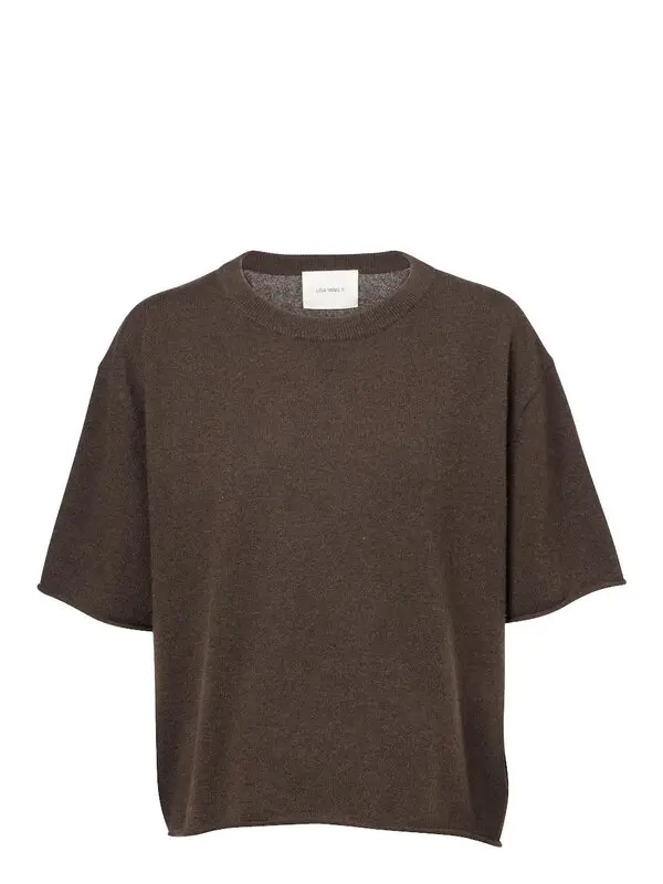 LISA YANG Cila Cashmere T-shirt - Brown
