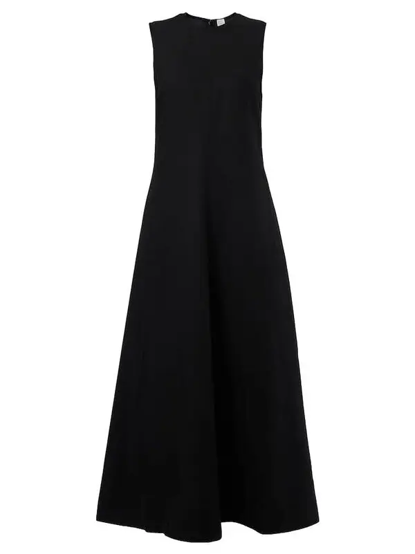 TOTÊME Jersey Maxi Dress - Black