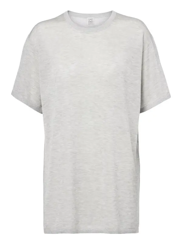 TOTEME Semi-sheer T-shirt - Grey