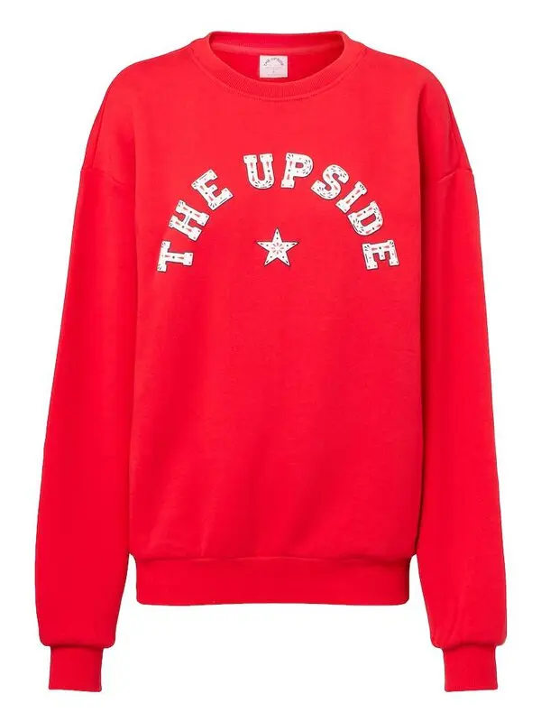 The Upside Ranchero Saturn Cotton Sweater - Red