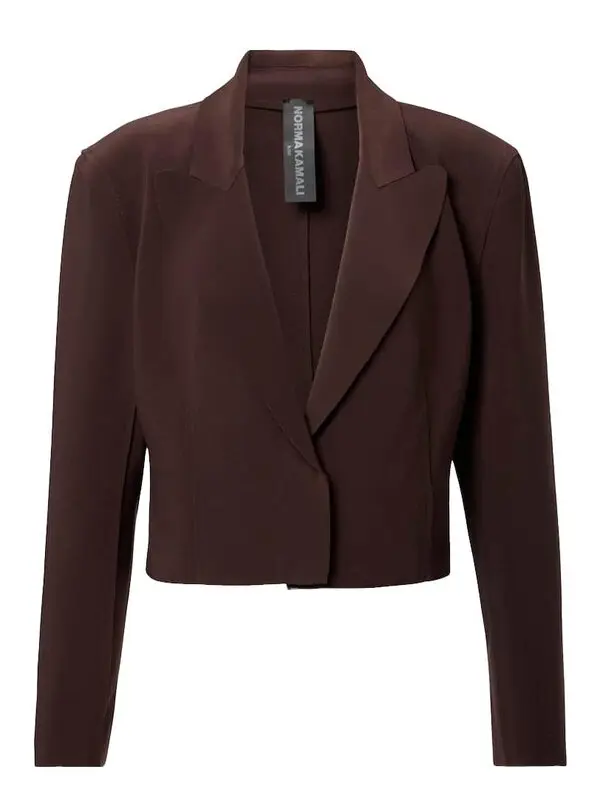 Norma Kamali Jersey Blazer - Brown