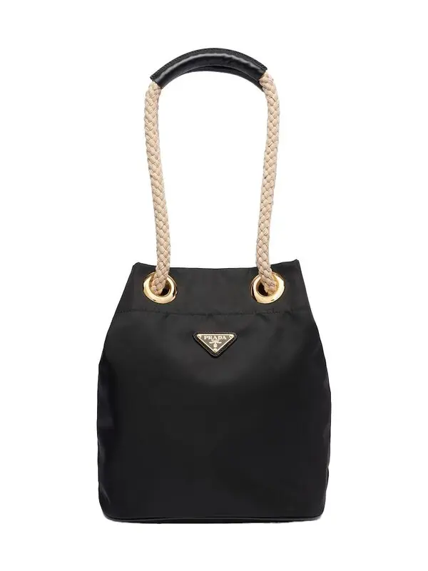 Prada Small Bucket Bag - Black