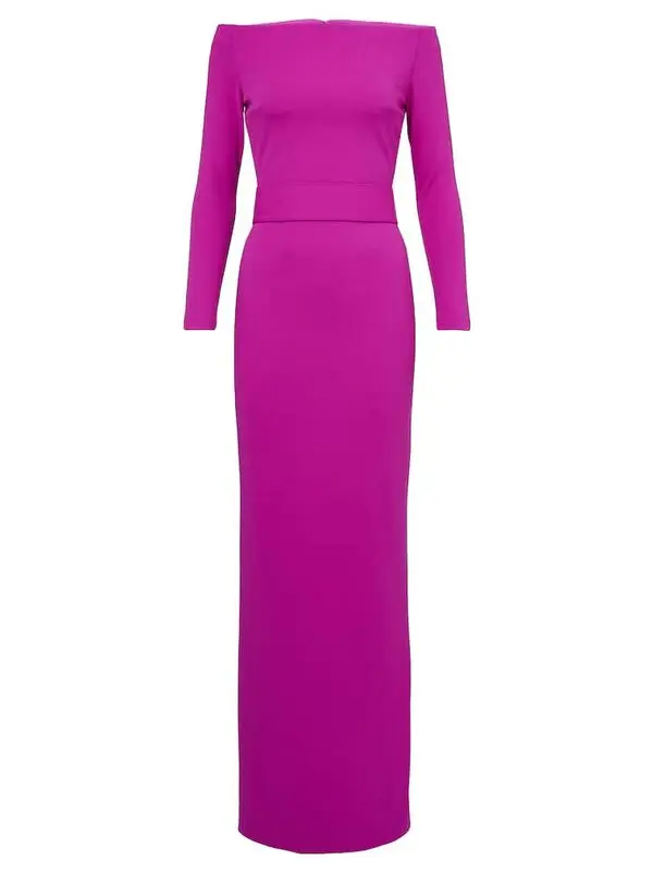 Solace London Sabina Off-shoulder Gown - Pink