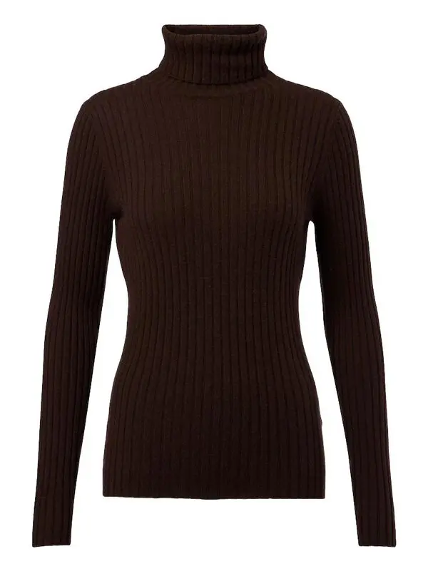 Jardin Des Orangers Ribbed-knit Cashmere Turtleneck - Brown