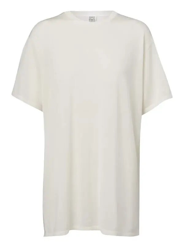 TOTEME Semi-sheer T-shirt - White
