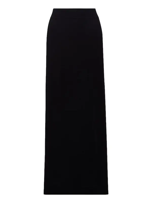 TOTEME Side-slit Crêpe Maxi Skirt - Black