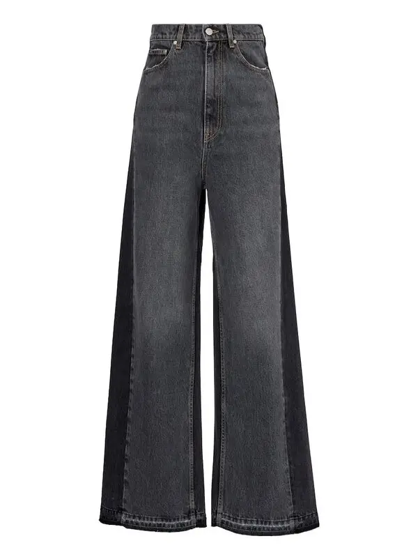 Stella McCartney High-rise Wide-leg Jeans - Black