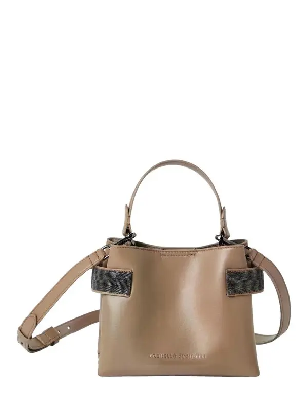 Brunello Cucinelli Essence Small Tote Bag - Brown