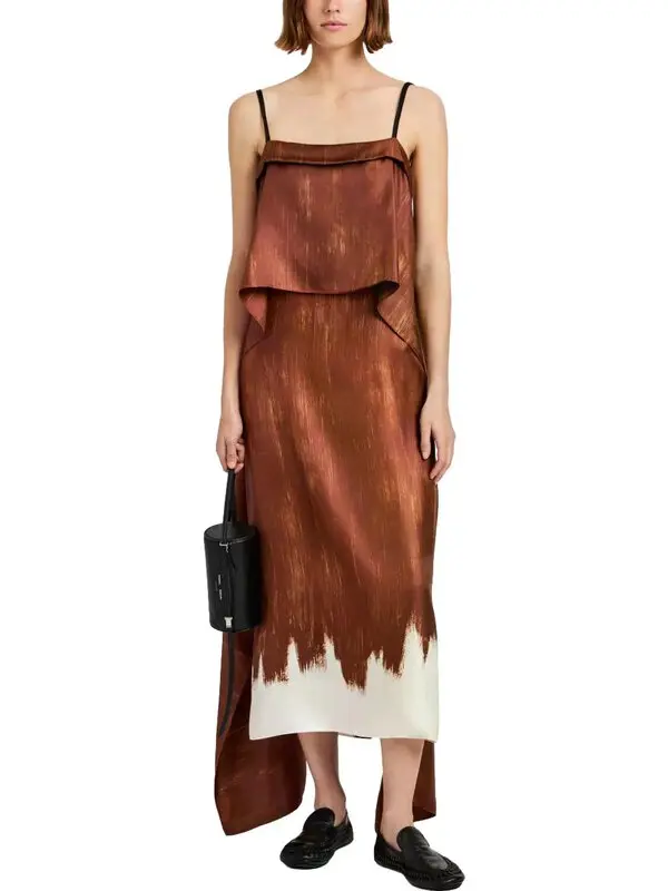 Proenza Schouler Wilma Midi Dress - Brown