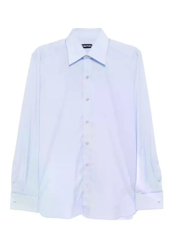 TOM FORD Gingham Shirt - Blue