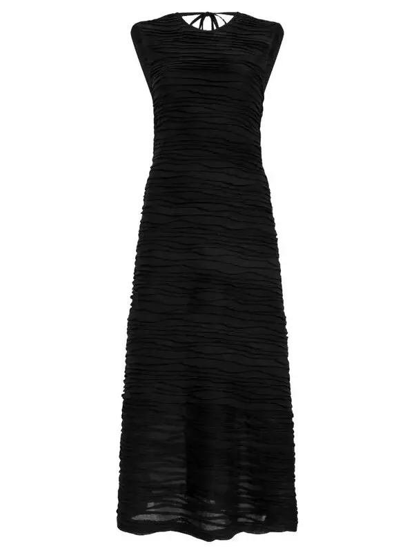 Proenza Schouler White Label Ruffled Midi Dress - Black