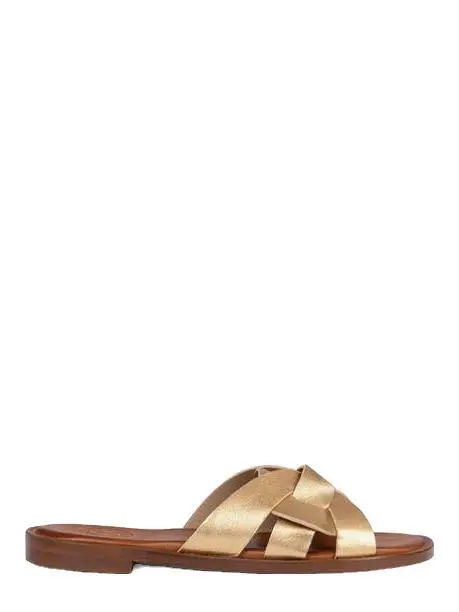 Penelope Chilvers Basque Slide Sandal - Gold