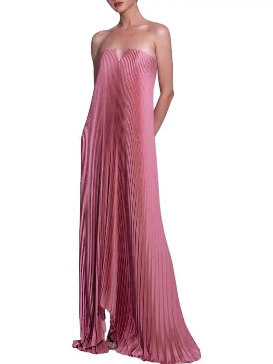 L'IDEE Black Tie Gown - Dusty Rose