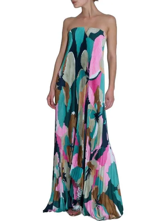 L'IDEE Black Tie Gown - Green Calypso