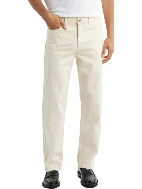 PERCIVAL Rocco Five-pocket Stretch Cotton Blend Trousers - Ecru