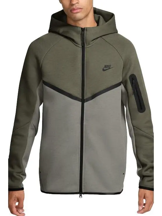 Nike Tech Windrunner Zip Hoodie - 222 Mdoliv/black