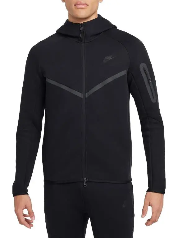 Nike Tech Windrunner Zip Hoodie - Black/ Black