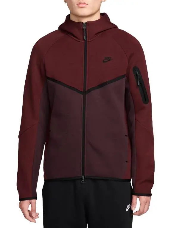 Nike Tech Windrunner Zip Hoodie - Dark Team Red