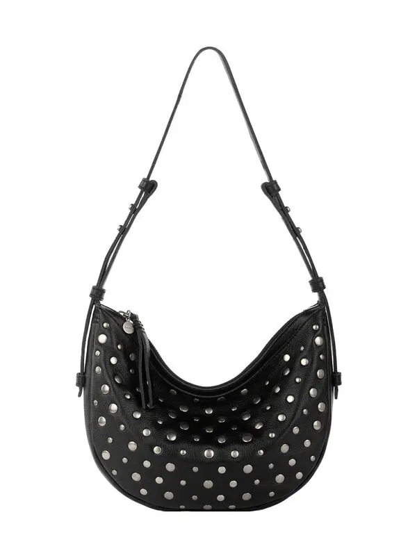 THE SAK Tess Studded Leather Shoulder Bag - Black Silver Stud
