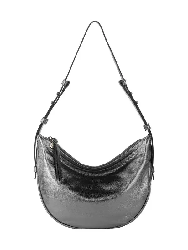 THE SAK Tess Leather Shoulder Bag - Gunmetal