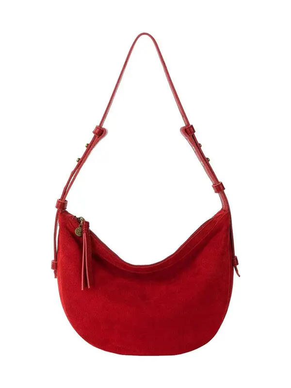 THE SAK Tess Leather Shoulder Bag - Scarlet Suede