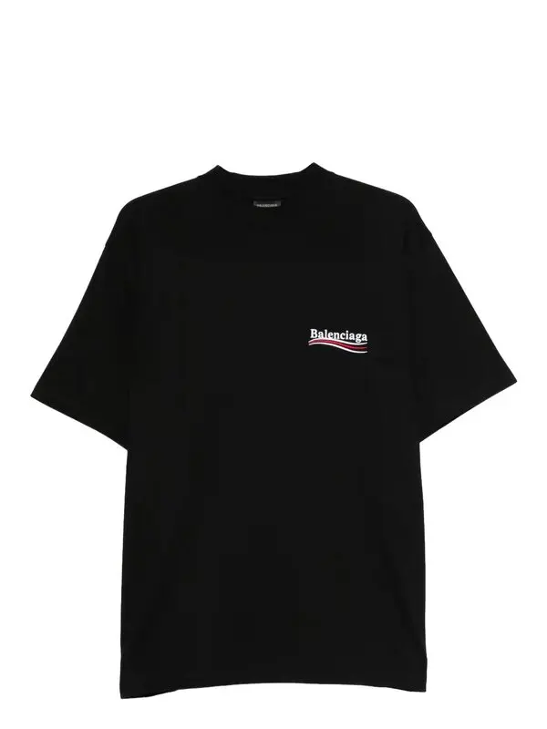 Balenciaga Logo-detail T-shirt - Black