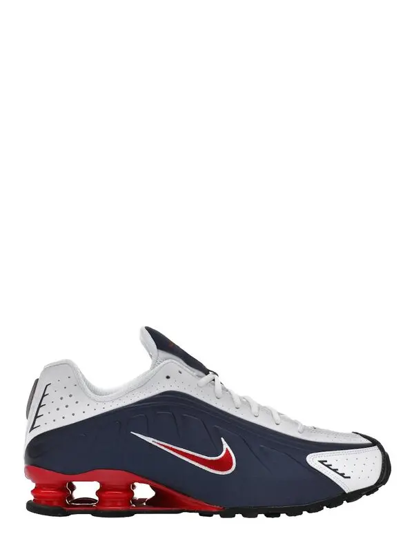 Nike Shox R4 Usa - Midnight Navy Blue/white/metallic Silver