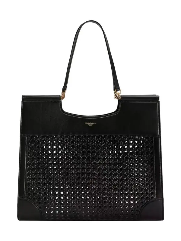 Dolce & Gabbana Logo-stamp Tote Bag - Black