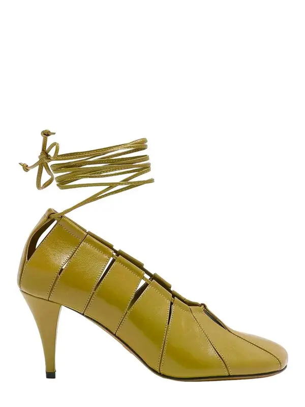 Proenza Schouler Leather Heeled Pumps - Green