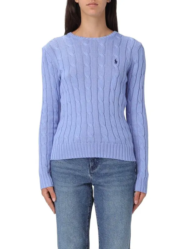 Polo Ralph Lauren Cable Knit Crewneck Sweater - Blue