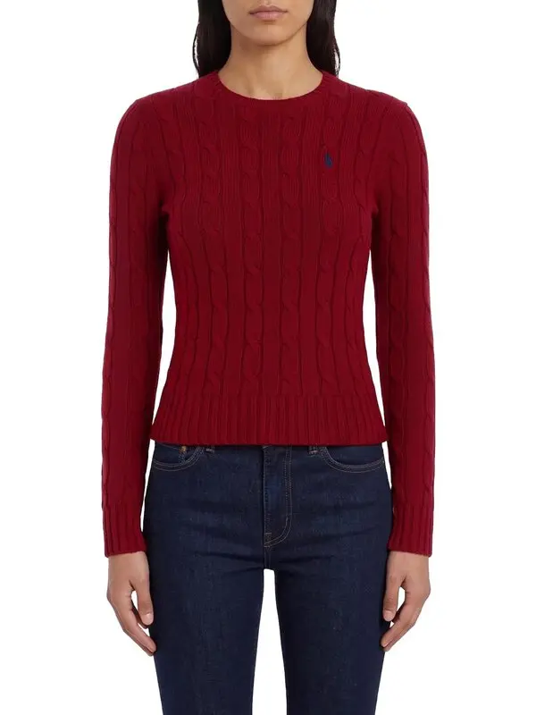 Polo Ralph Lauren Cable Knit Pullover - Burgundy
