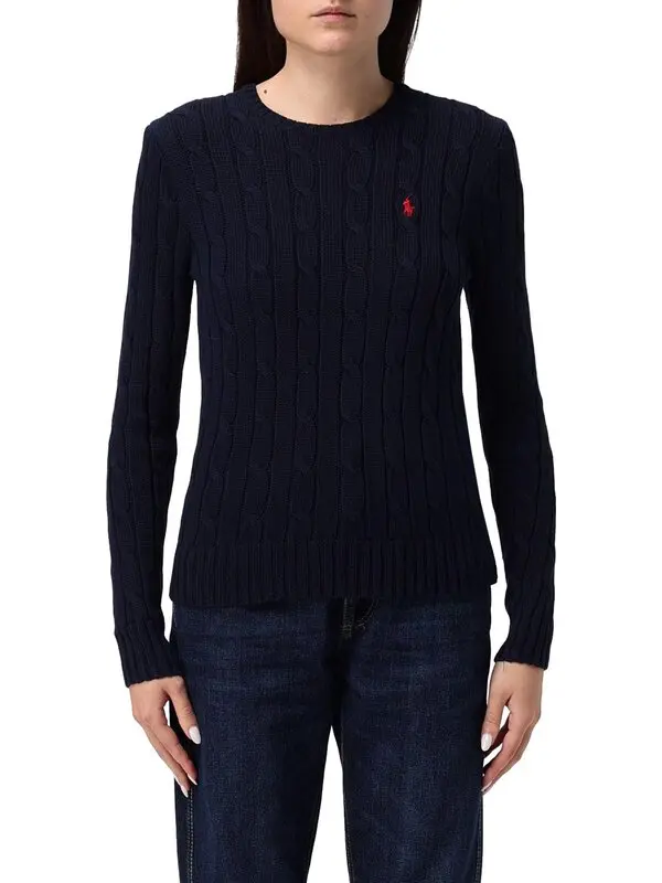 Polo Ralph Lauren Cable Knit Crewneck Sweater - Navy