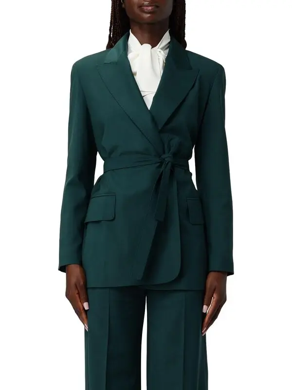 Max Mara Belted Jacket - Green