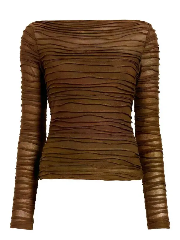 Proenza Schouler White Label Paloma Top - Brown