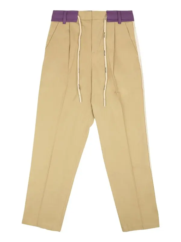 Palm Angels Track Belt Pants - Cream