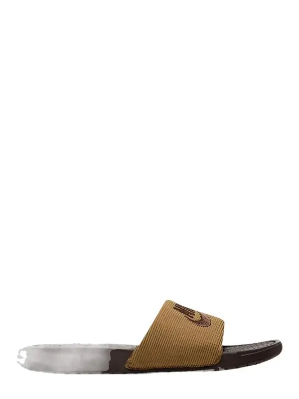 Nike Benassi Jdi Se Leather Slides - Brown
