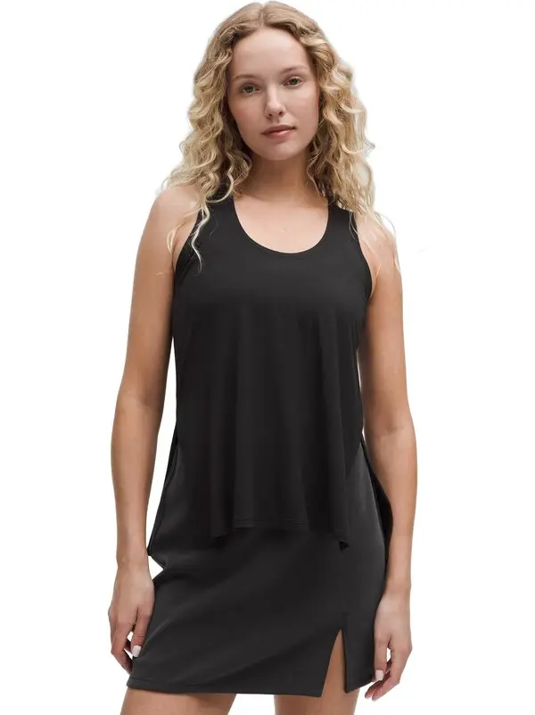 Lululemon Silkappeal Side-slit Tank Top - Black