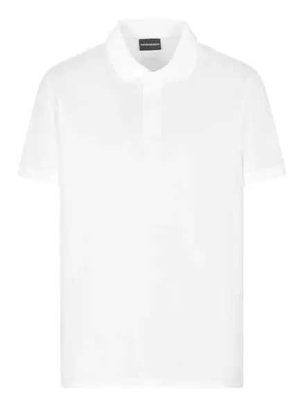 Emporio Armani Travel Essentials Piqué Polo Shirt - White