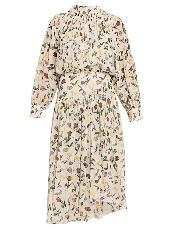 Marni Floral Fit-&-flare Maxi Dress - Multicolou