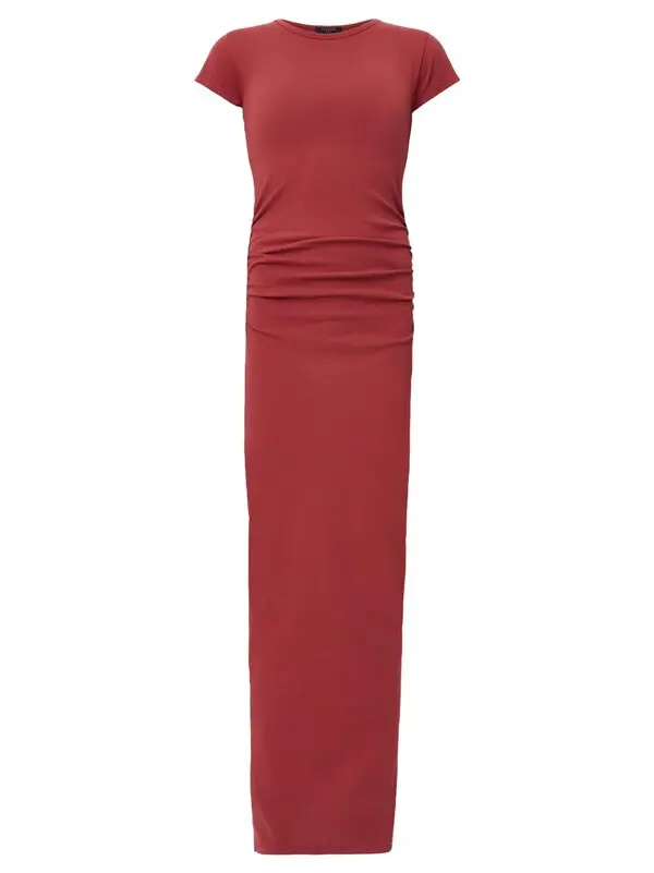 ALLSAINTS Stretch-organic Cotton Katarina Maxi Dress - Red