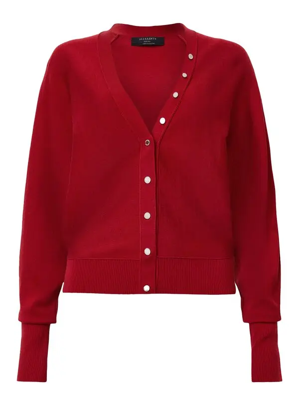 ALLSAINTS Honor V-neck Cardigan - Red