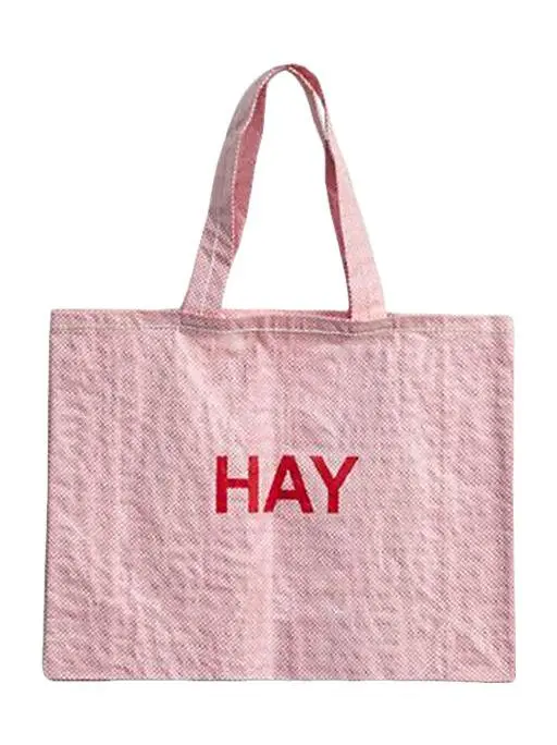 HAY Candy Plastic Medium Shopping Bag - Light Pink