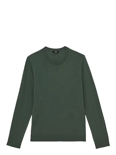 REISS Crewneck Wool Jumper - Beige